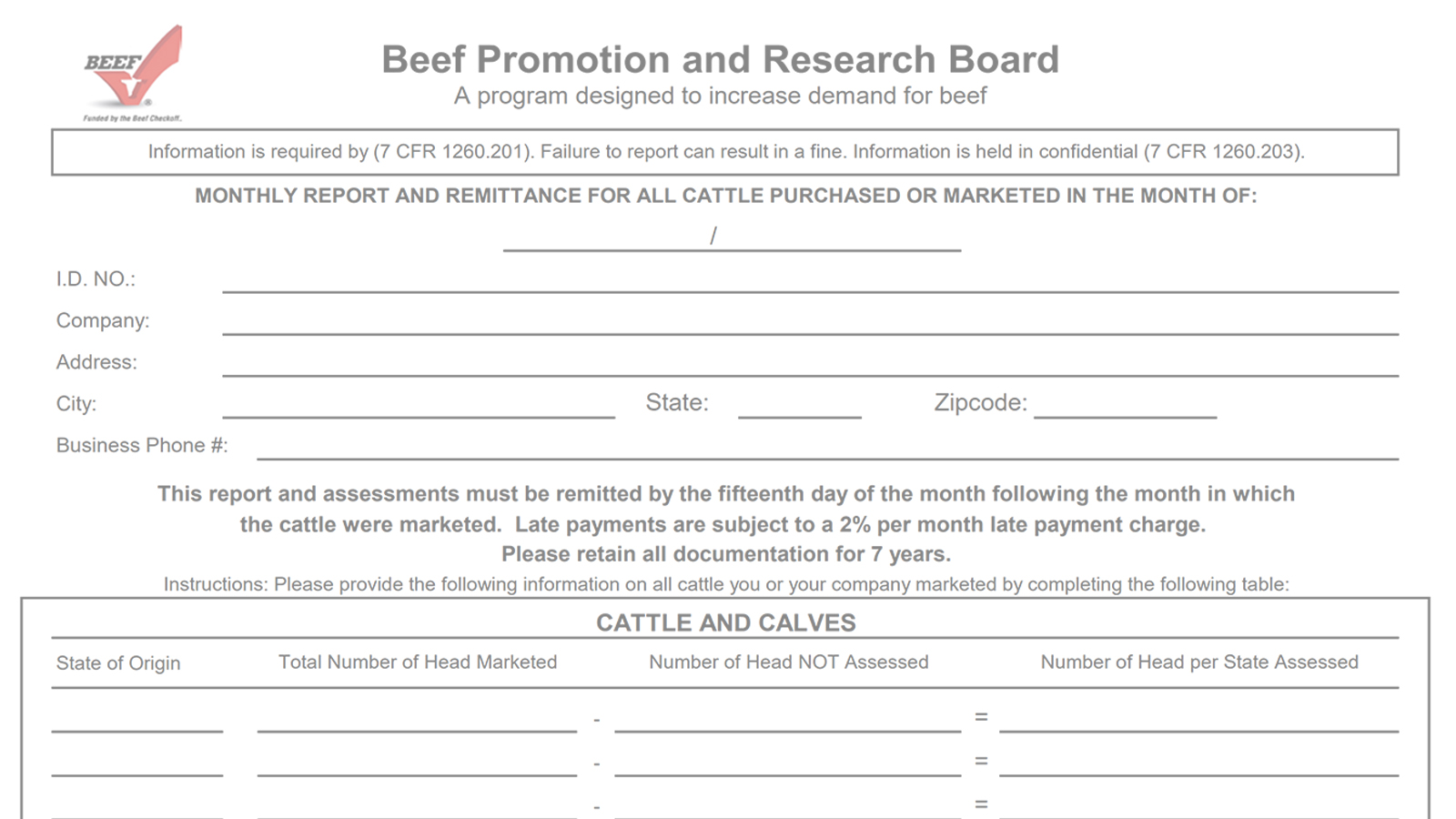 Remitting Your Beef Checkoff
